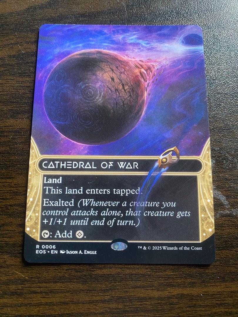 Cathedral of War Magic the Gathering: Edge of Eternities Borderless ...