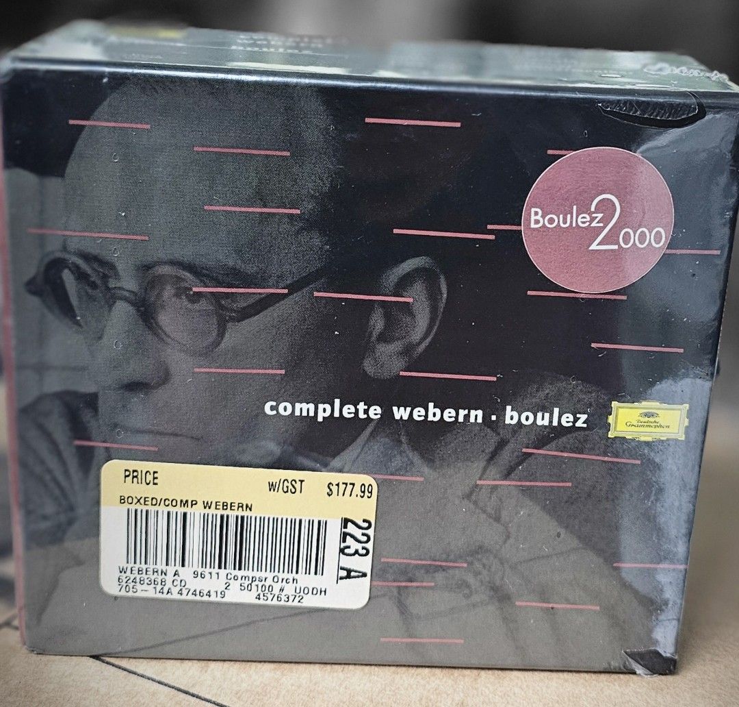 DG Complete Webern Boulez 6 CD Box Set, Hobbies & Toys, Music & Media ...