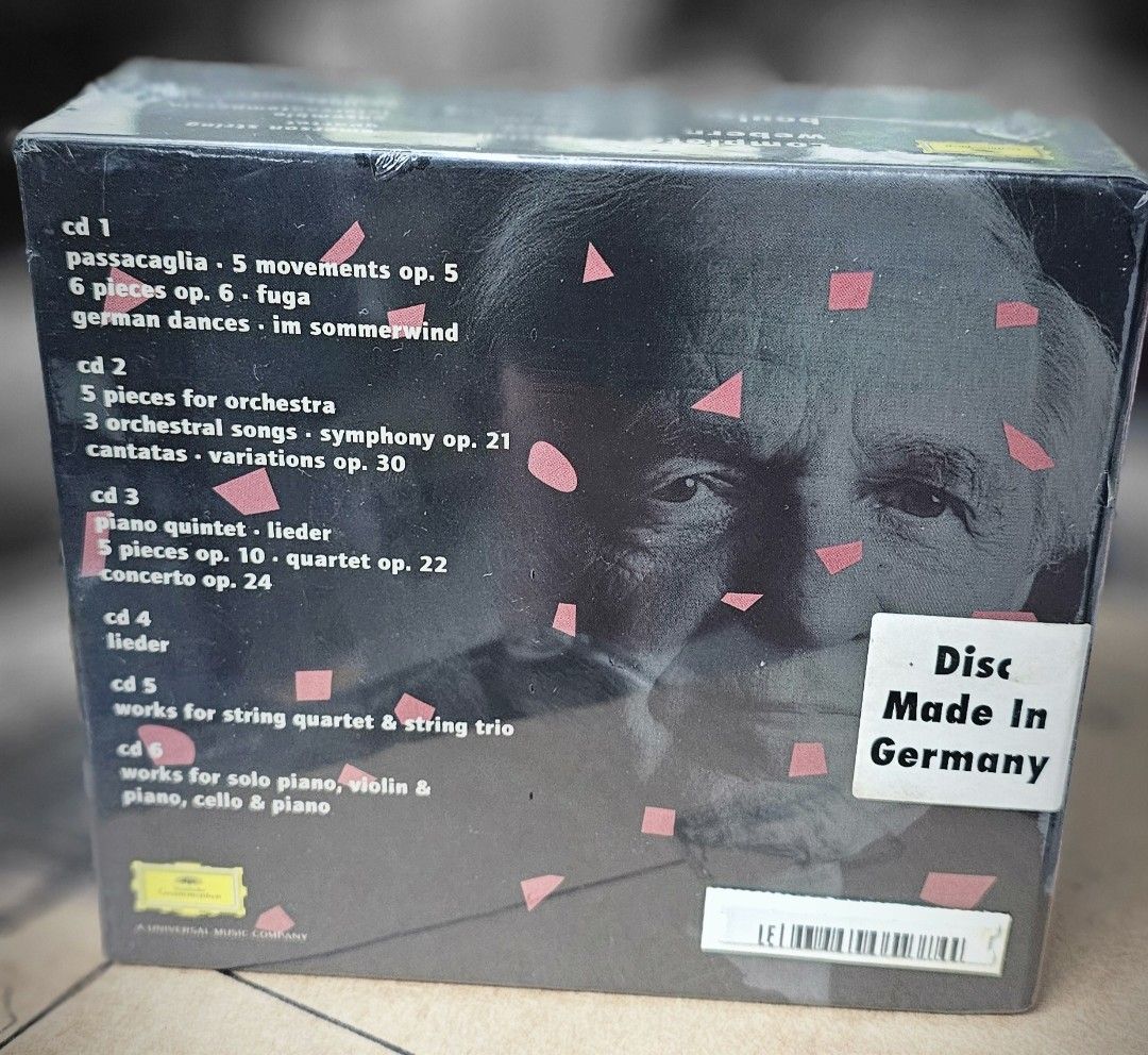 Deutsche Grammophon Complete Webern Boulez 6 CD Box Set, Hobbies & Toys ...