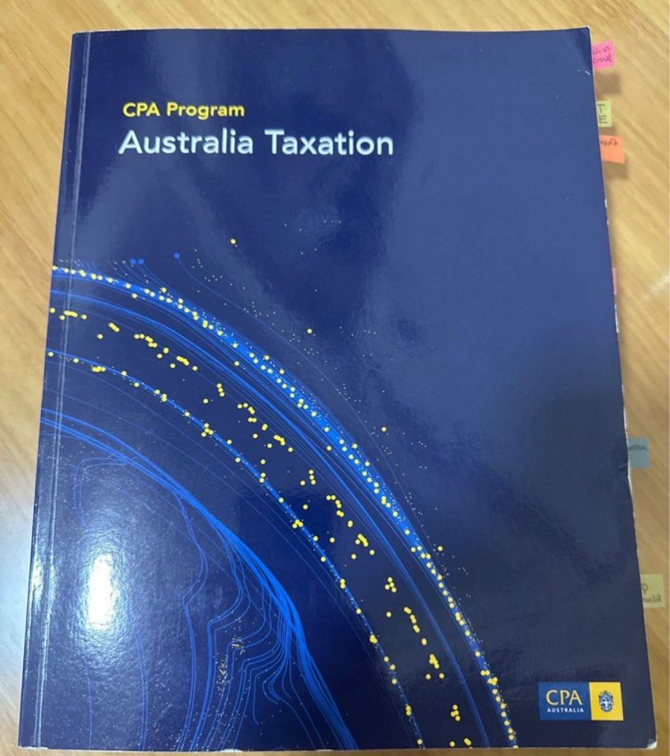 CPAA Australia Taxation (soft copy/hard copy notes) Aus Tax/AT (8th ...