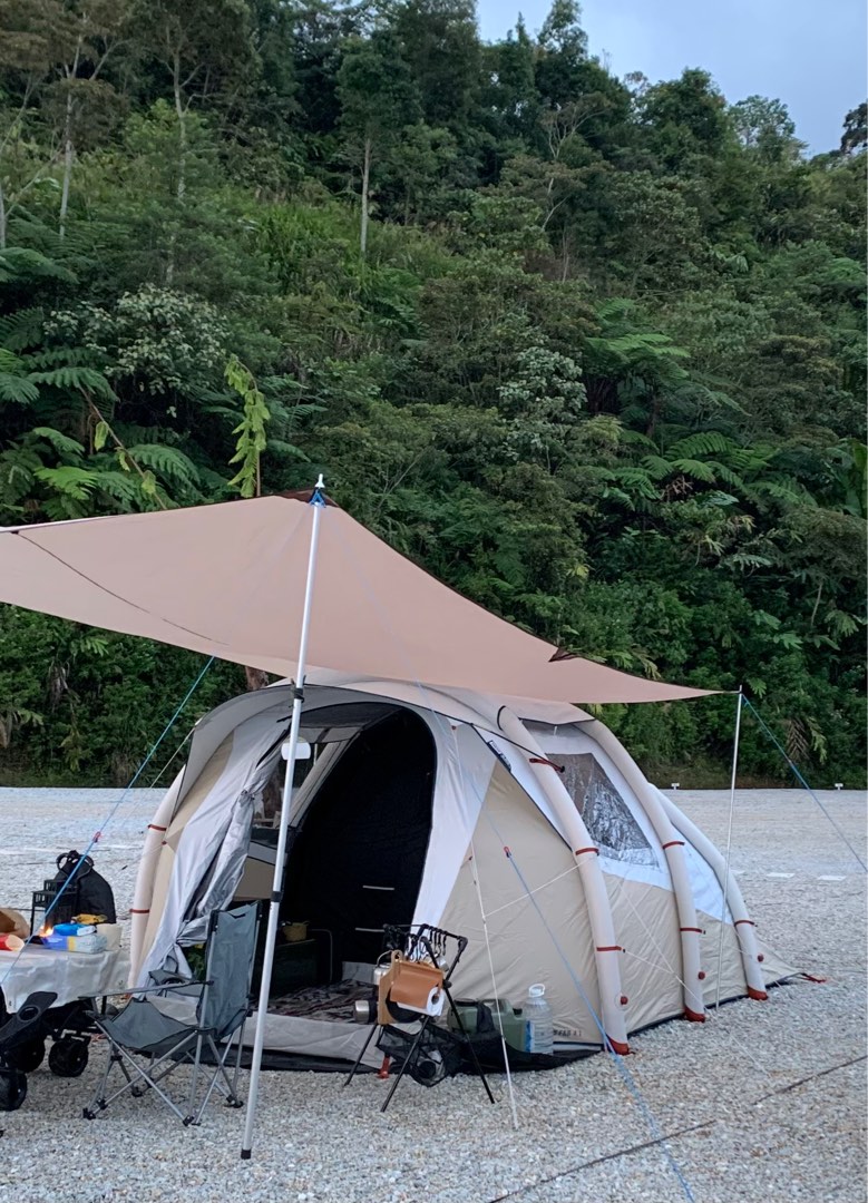 Decathlon Quechua inflatable tent Air Seconds 4.1 F&B - 4 person - 1 ...