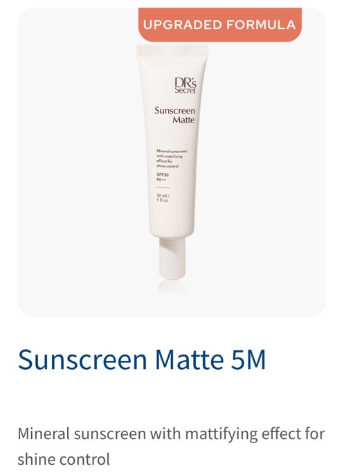 Dr's Secret Sunscreen Matte SPF30, Beauty & Personal Care, Face, Face ...
