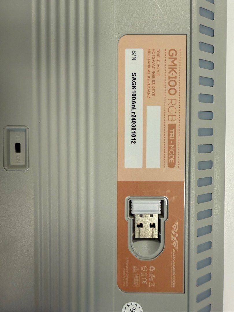 GMK-100 RGB Tri-Mode Mechanical Keyboard, Computers & Tech, Parts ...