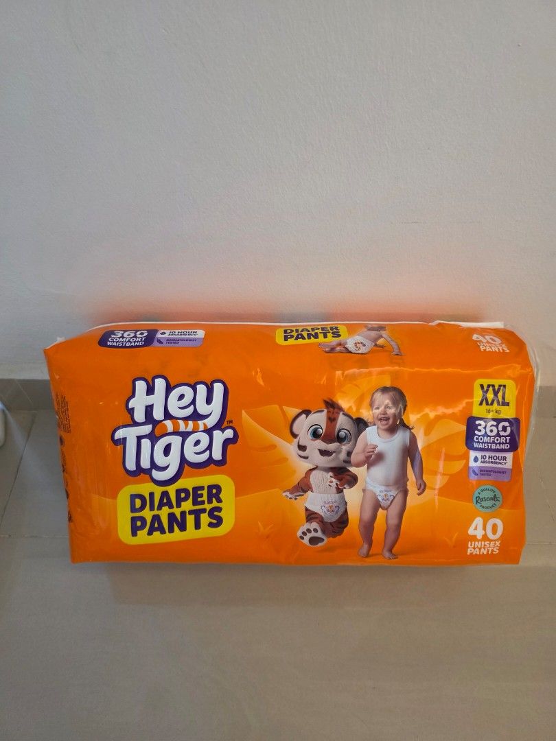 Hey Tiger Diaper Pants XXL Size, Babies & Kids, Bathing & Changing ...