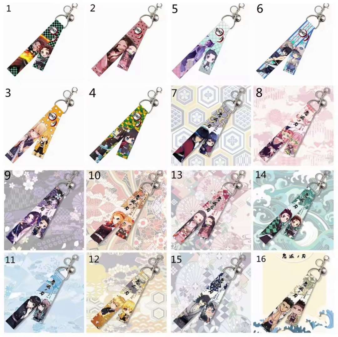 Kimetsu No Yaiba Demon Slayer Key Chains, Hobbies & Toys, Toys & Games ...