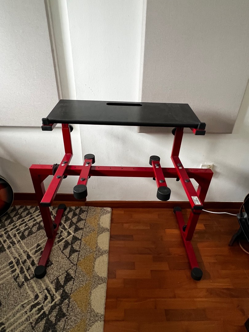 K&M Omega Keyboard Stand with Stacker and Controller Shelf, Hobbies ...