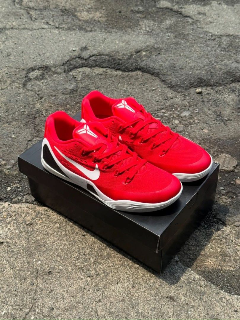 Kobe 9 Elite Red White⚪ 💯, Men's Fashion, Footwear, Sneakers on Carousell