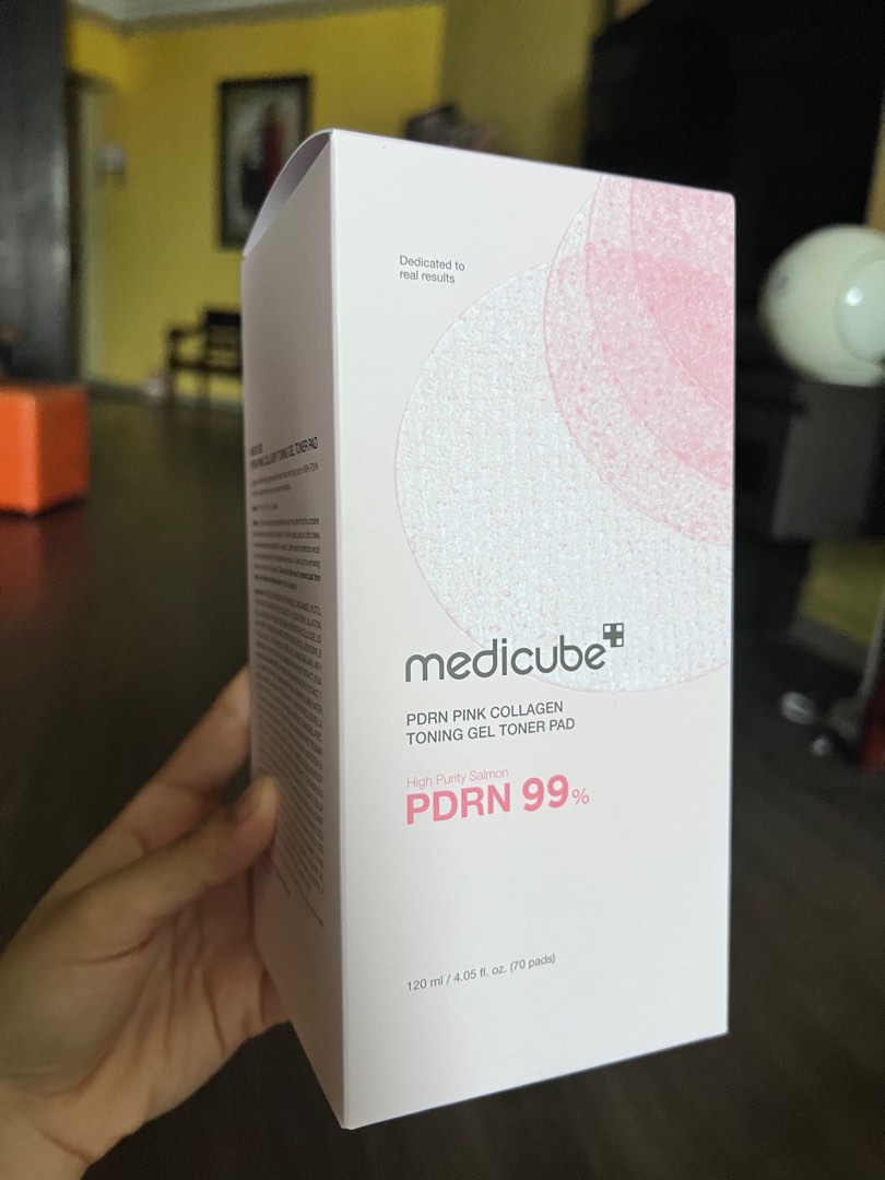 (MEDICUBE) PDRN Pink Collagen Toning Gel Toner Pad (1 Box = 70 pads in ...