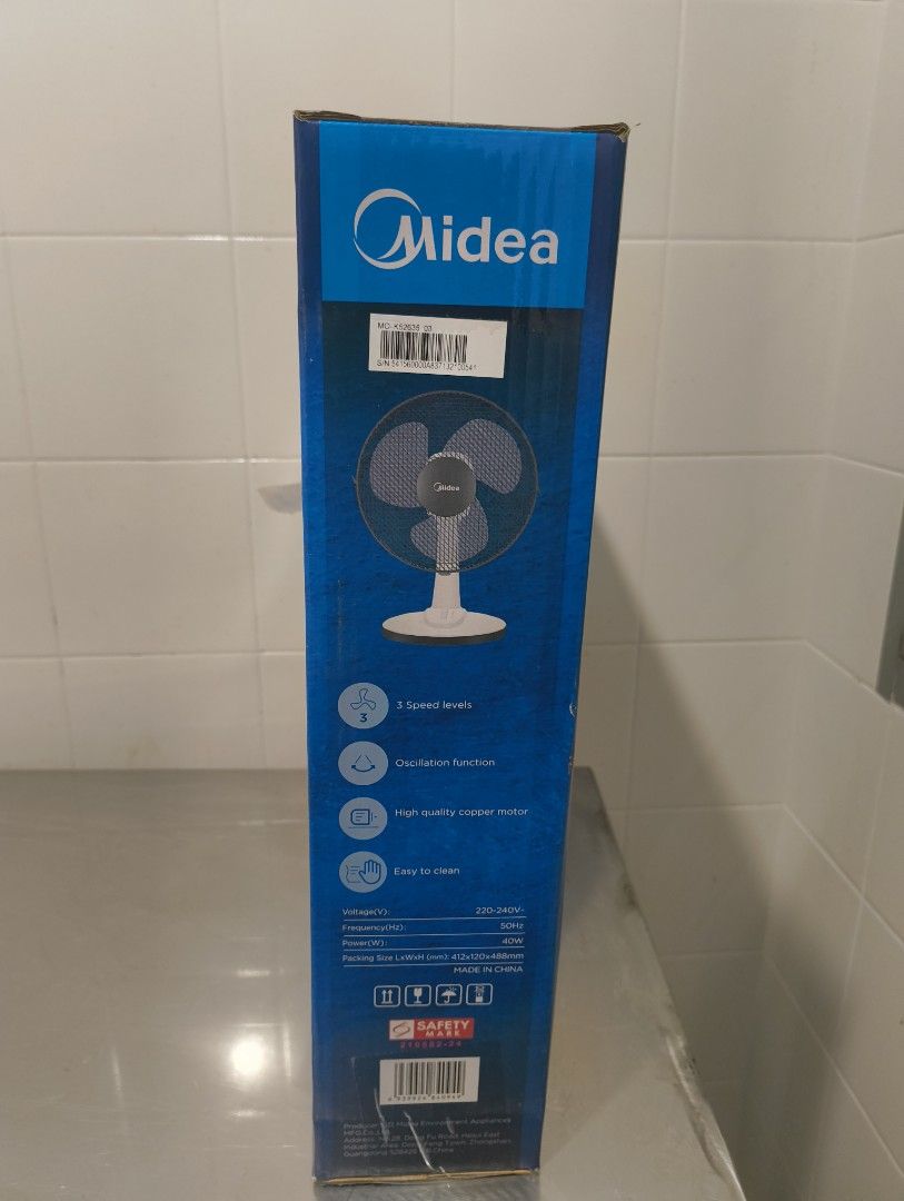 Midea 2000 Series Table Fan - Brand New, Furniture & Home Living ...