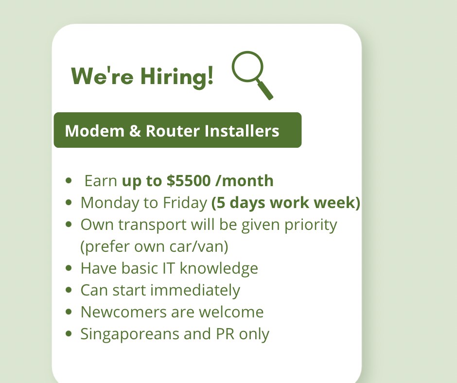 Modem & Router Installers, Jobs, Computer & IT on Carousell