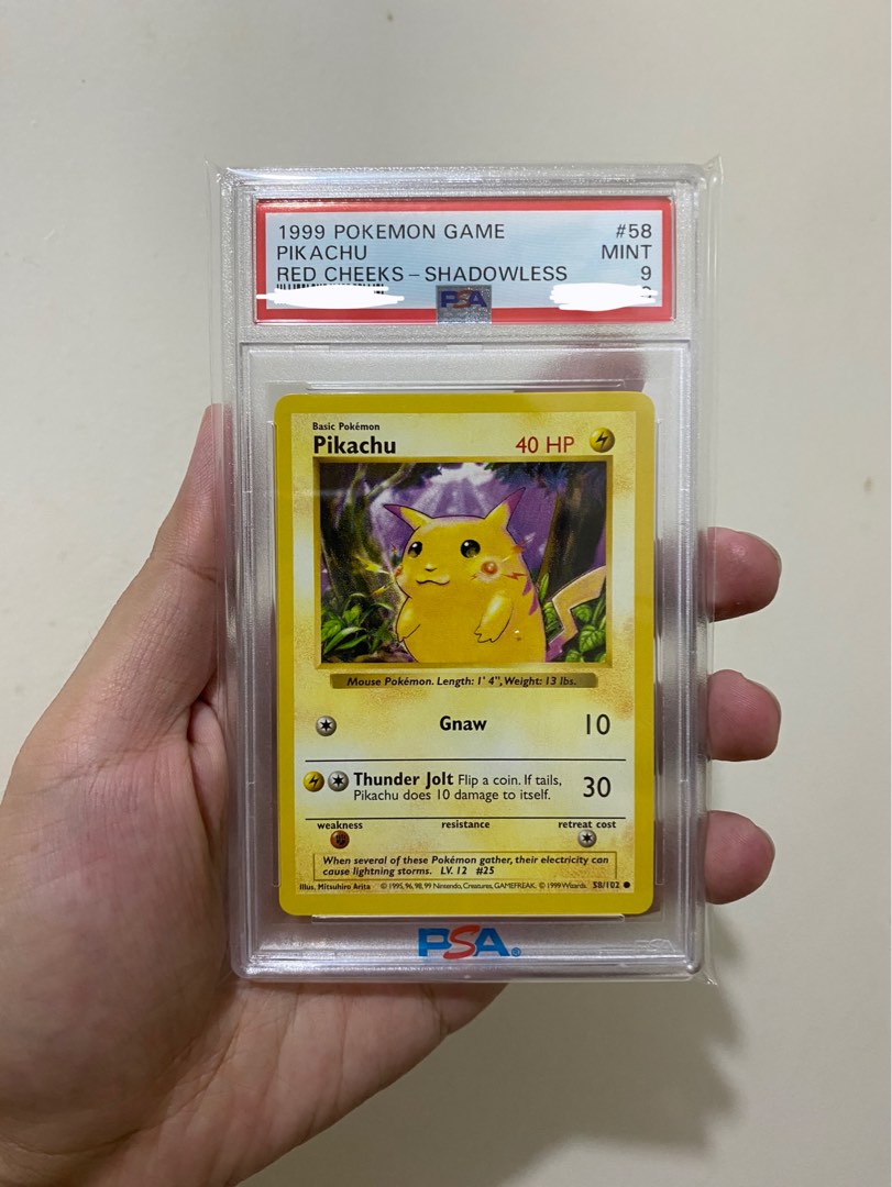 Pikachu Base set! Red cheeks shadowless! Psa 9, Hobbies & Toys, Toys ...
