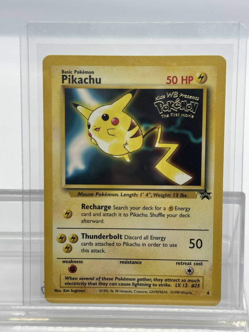 Pikachu WB Stamped Pokemon Movie Promo, Hobbies & Toys, Toys & Games on ...