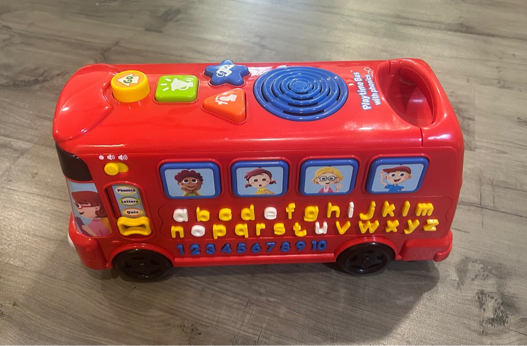 Vtech Playtime Bus with Phonics Educational Toy, Hobbies & Toys, Toys & Games on Carousell