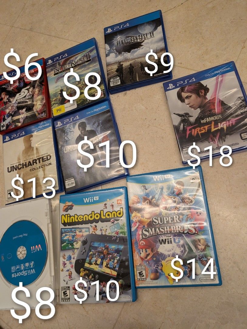 PS4 playstation 4 Wii u Nintendo super smash bros nintendoland infamous ...
