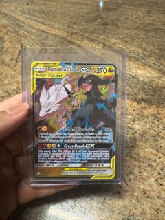 Pokemon TCG Gold Tag Team Cards - Reshiram & Charizard GX, Pikachu ...