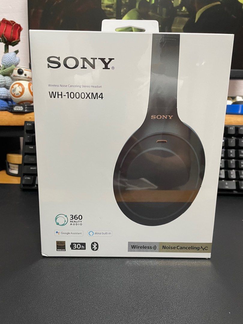 Sony WH-1000XM4 Wireless Noise Cancelling Headphones, Audio, Headphones ...