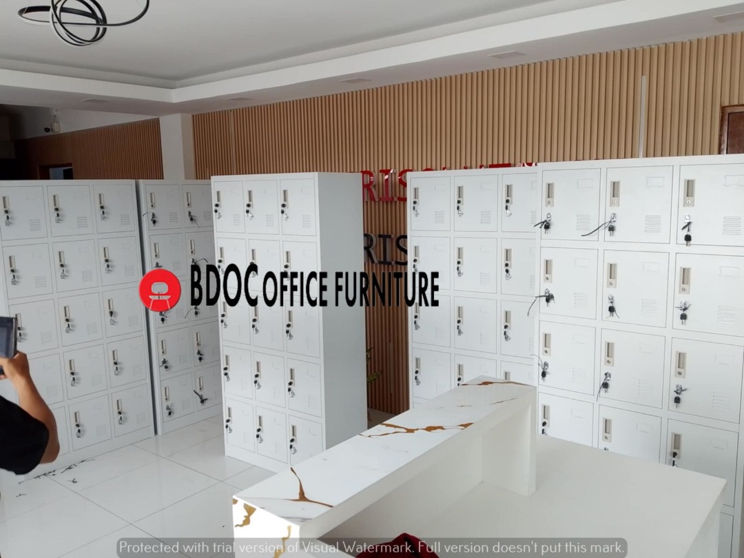 Steel Lockers - Mobile Pedestal Steel Cabinet - Fabric with Glass ...