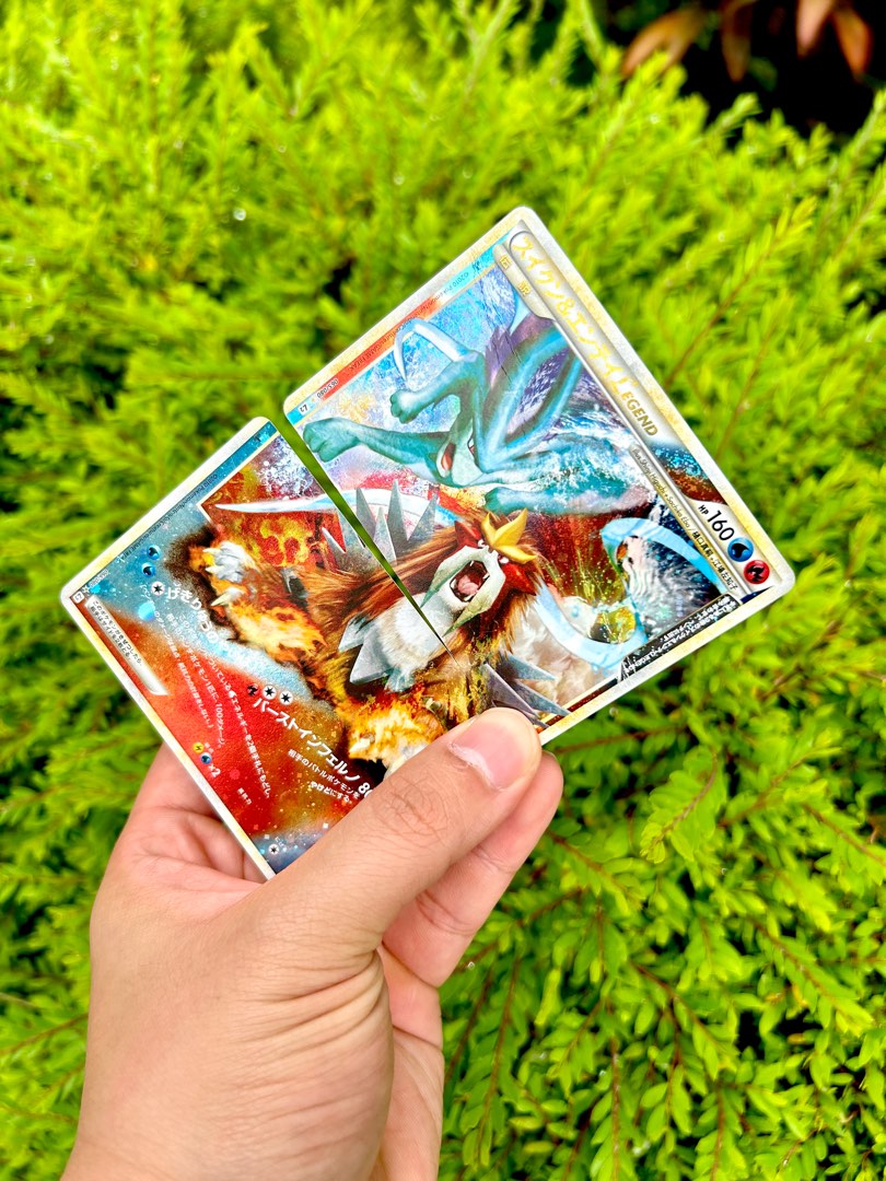 Suicune & Entei LEGEND Holo Reviving Legends TCG Pokemon Cards Vintage ...