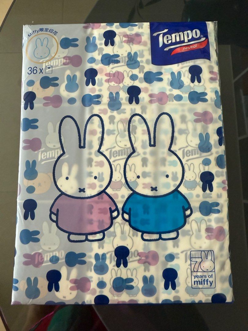 Tempo Miffy Tissue Paper, 傢俬＆家居, 家居清潔及護理用品, 清潔工具 - Carousell
