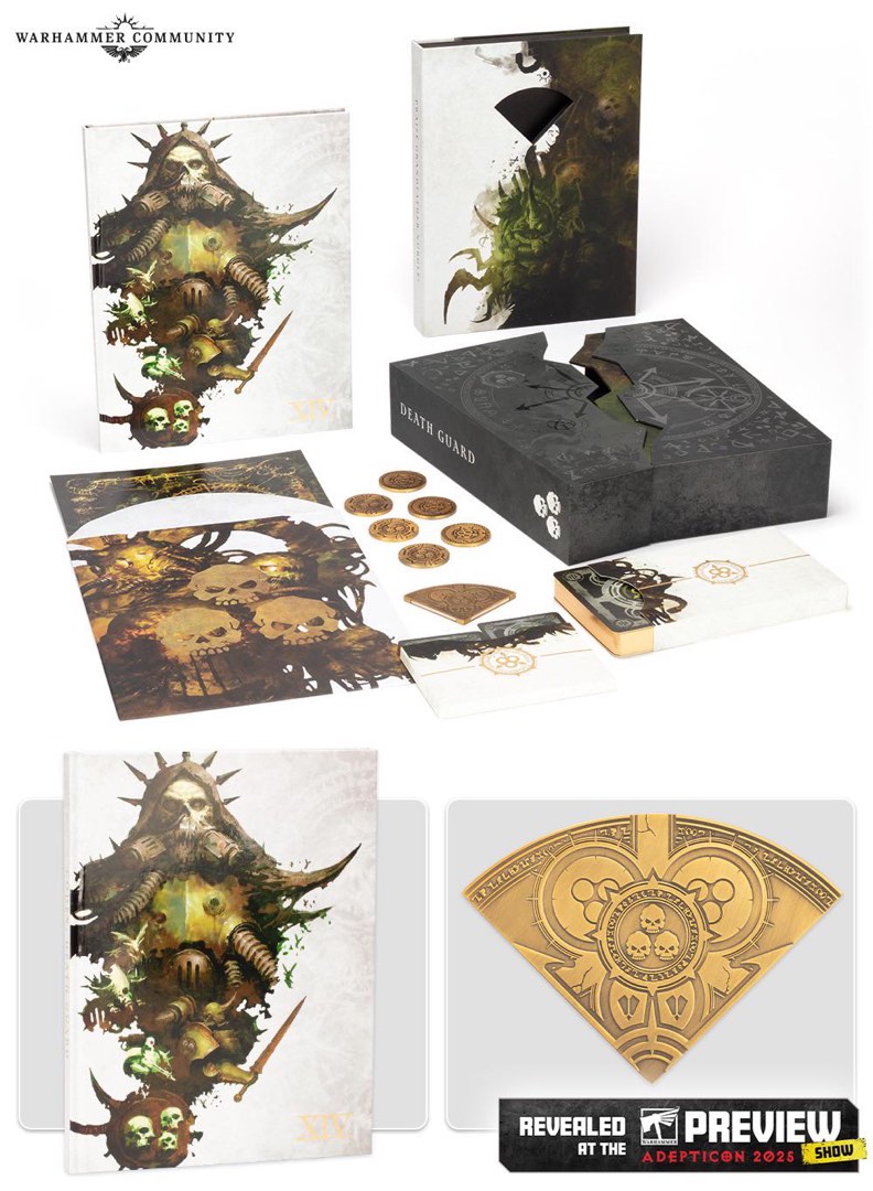 Warhammer 40K Death Guard Codex 10th Edition Limited Edition, Hobbies ...