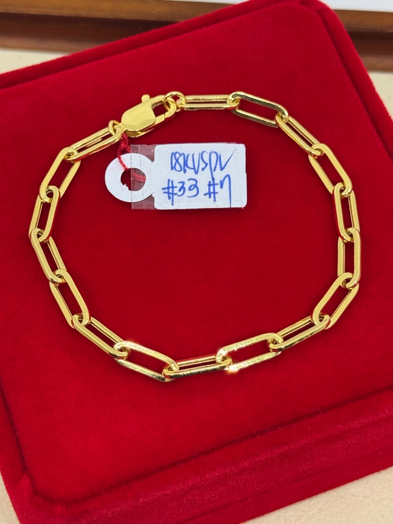 18K Saudi Gold Bracelet Very Special (5450 per gram), Women's Fashion ...