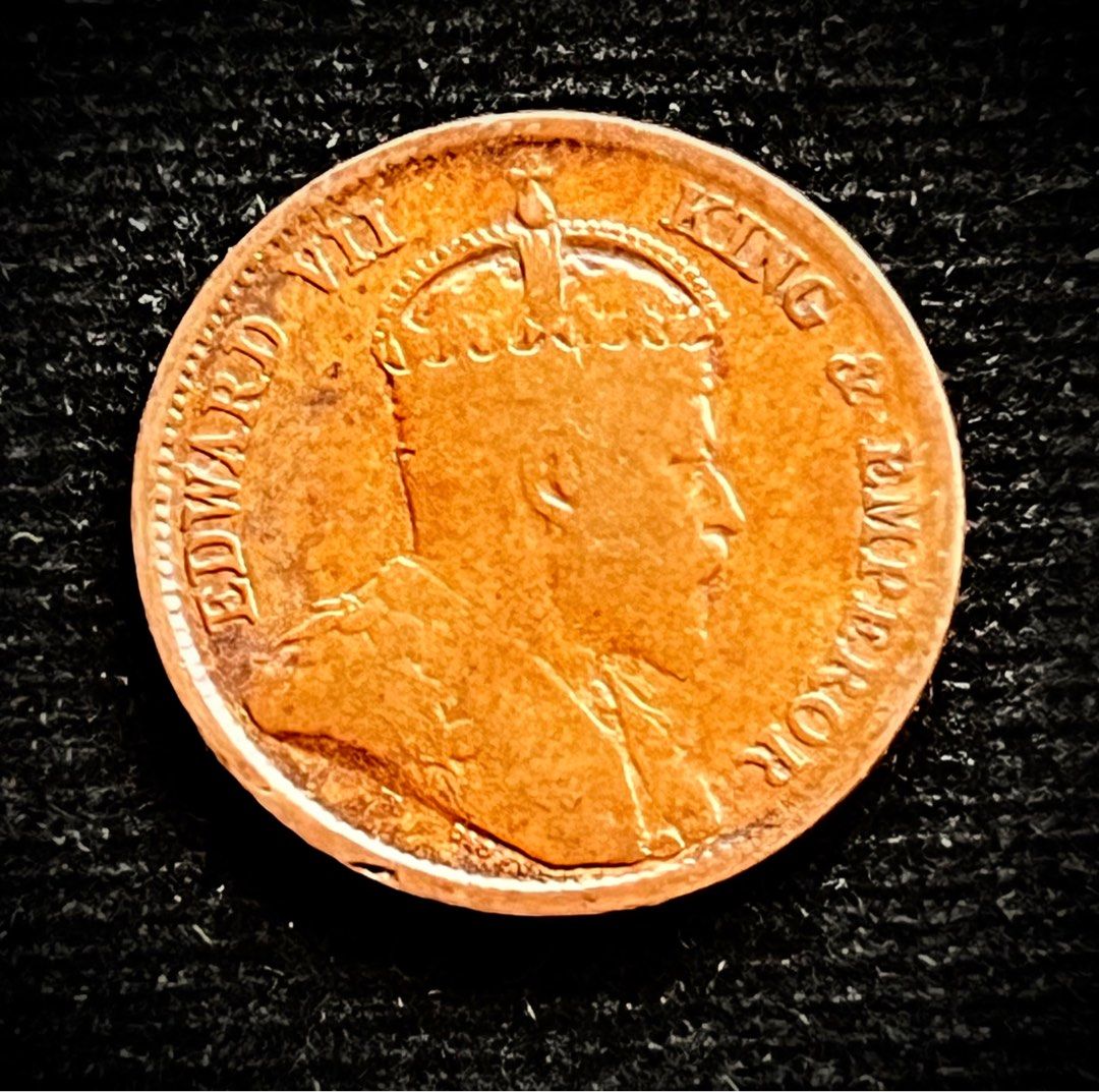 1908 Olden British Straits Settlements King Edward VII Quarter ¼-Cents ...