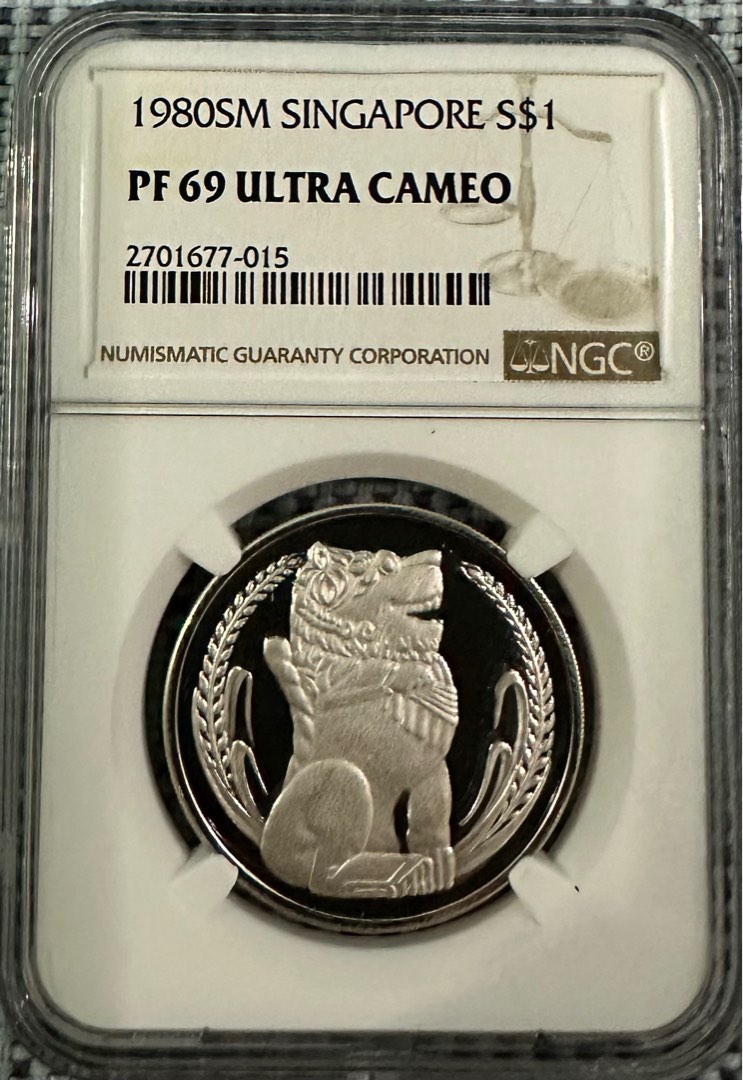 1980 Singapore Merlion Silver Proof $1 NGC PF69 Ultra Cameo, Hobbies & Toys, Memorabilia ...