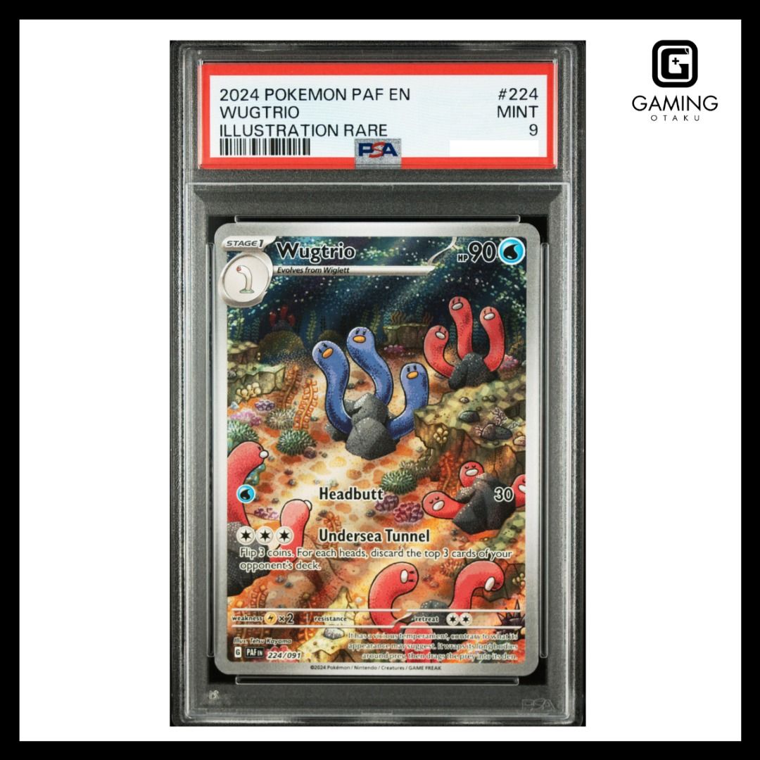 2024 Pokemon Paldean Fates Wugtrio IR PSA 9, Hobbies & Toys, Toys ...
