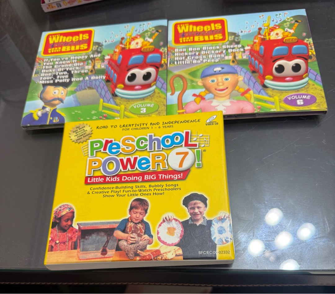 vcd (Wheels on the bus & preschool power 7), Hobbies & Toys, Music ...