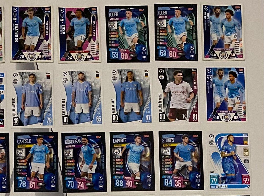 All 57 Man City cards for $26 - ( $24 fast deal ), Hobbies & Toys, Toys ...