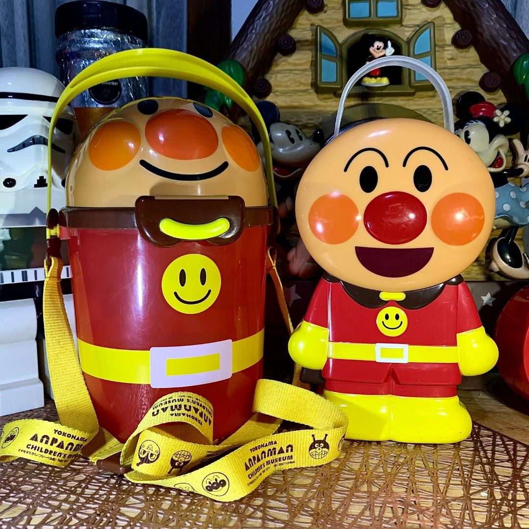 Anpanman popcorn bucket/ snack storage/ toys storage & Lunch Box Figure ...
