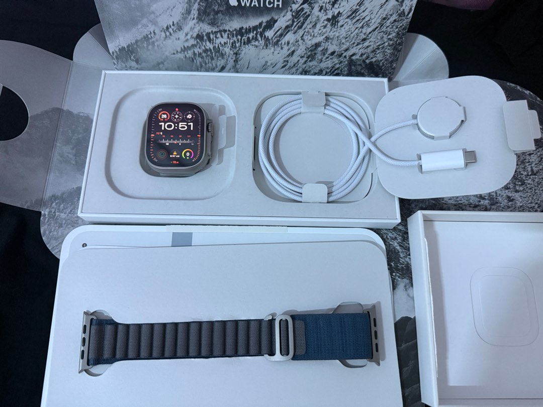 Apple Watch Ultra2 49mm Titanium - Blue Alpine Loop, Mobile Phones ...
