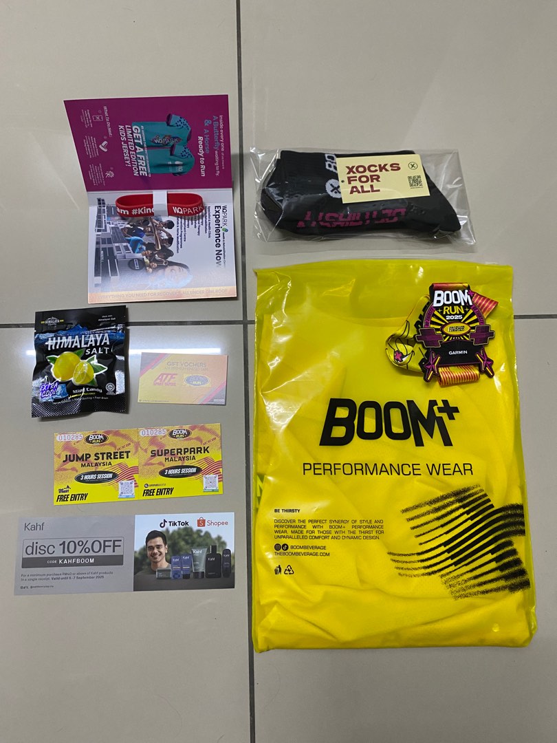 Boom+ Run 2025 Event tshirt & finishing medal, Sports Equipment, Other ...