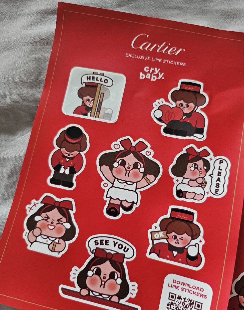 Cartier Exclusive Line Stickers, Hobbies & Toys, Stationery & Craft ...