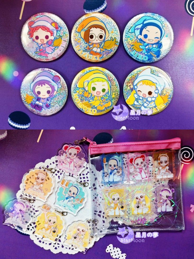 【預訂】小魔女doremi台灣Animate Cafe限定商品 小花 音符 初貴 愛子 百變小櫻 美少女戰士 sailor moon 貼紙 立 ...