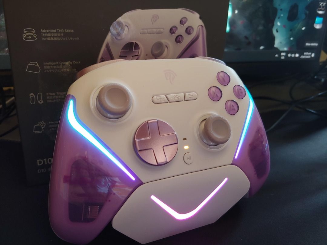 EasySMX® D10 Multiplatform Gaming Controller with TMR sticks, Trigger ...