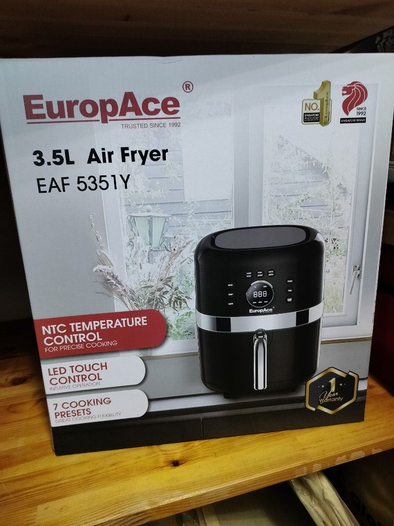 EuropAce 3.5L Air Fryer EAF 5351Y, TV & Home Appliances, Kitchen ...
