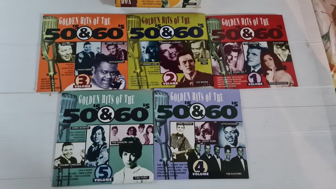 Golden Hits of the 50s & 60s 5 CD Box Set, Hobbies & Toys, Music ...