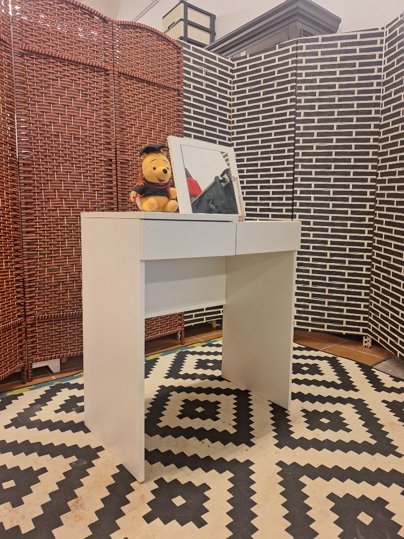 IKEA BRIMNES Dressing table, white, 70x42 cm | IKEA BRIMNES Meja solek ...