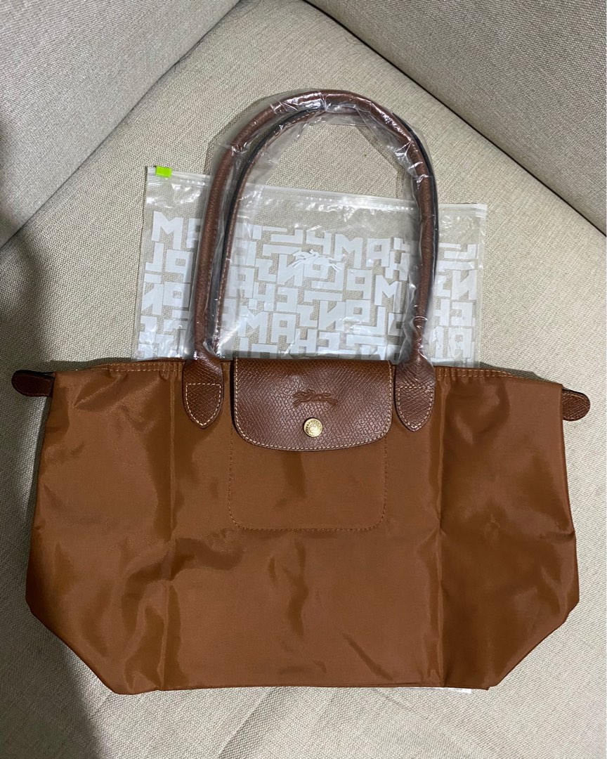 Longchamp Medium Long Handle Cognac Classic / Tote Bag, Barang Mewah ...