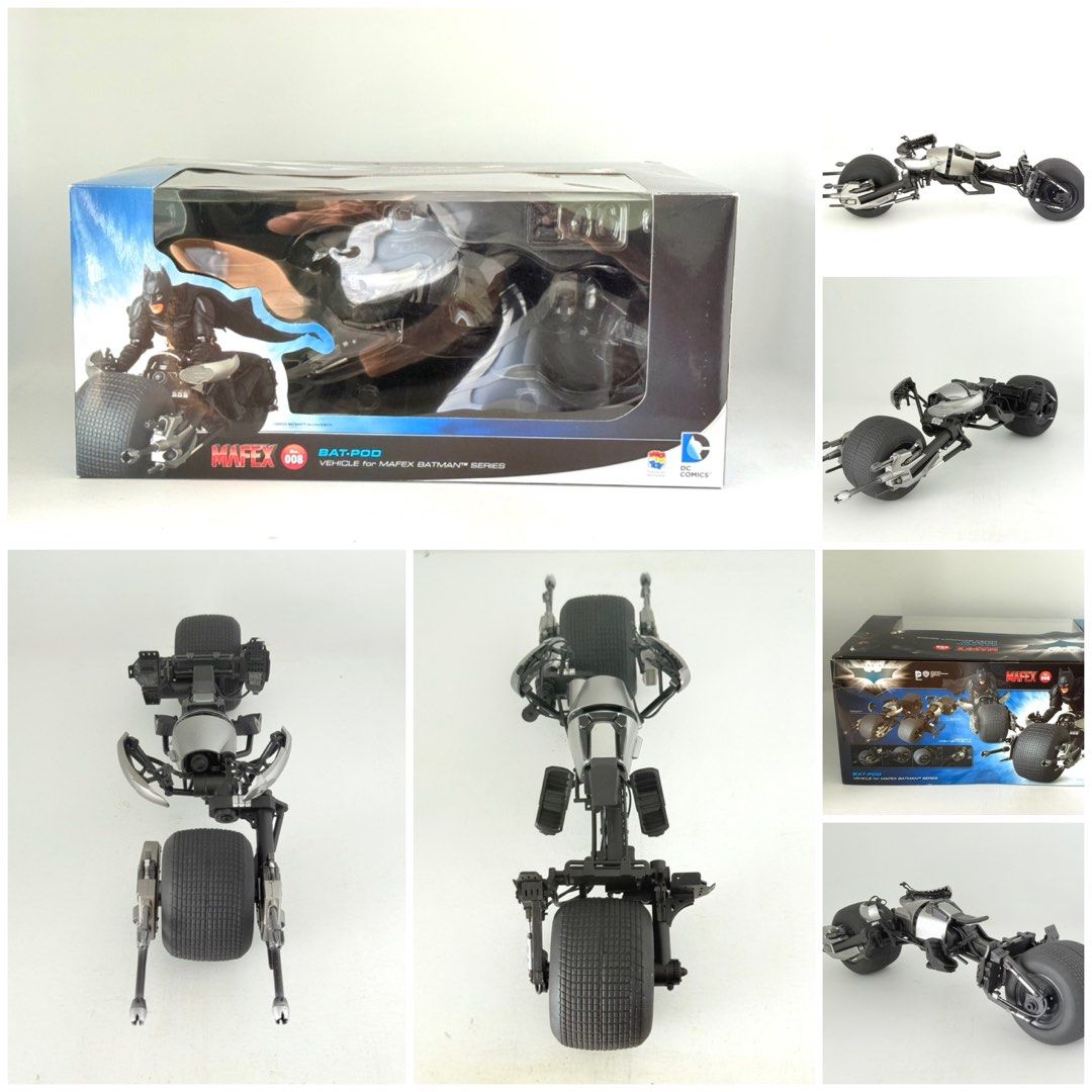 Mafex No.008 the dark knight trilogy batpod fit for tdk Batman and cat ...