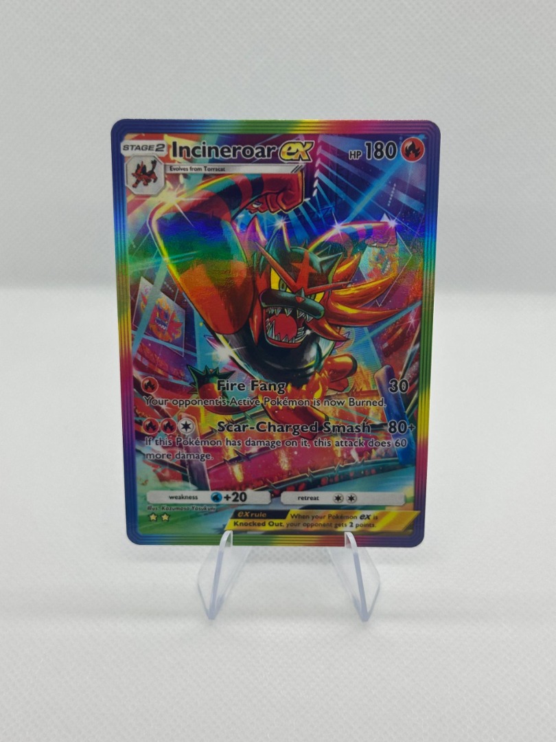 Pokemon Incineroar ex Custom Foil Card, Hobbies & Toys, Toys & Games on ...