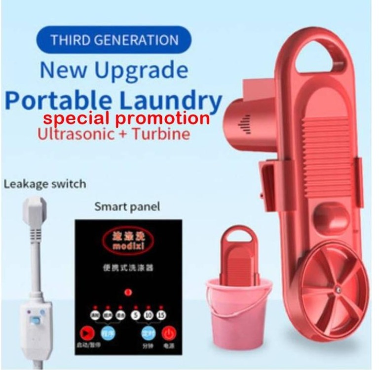 Portable Washing Machines with Handle, Automatic Mini Washing Machine ...