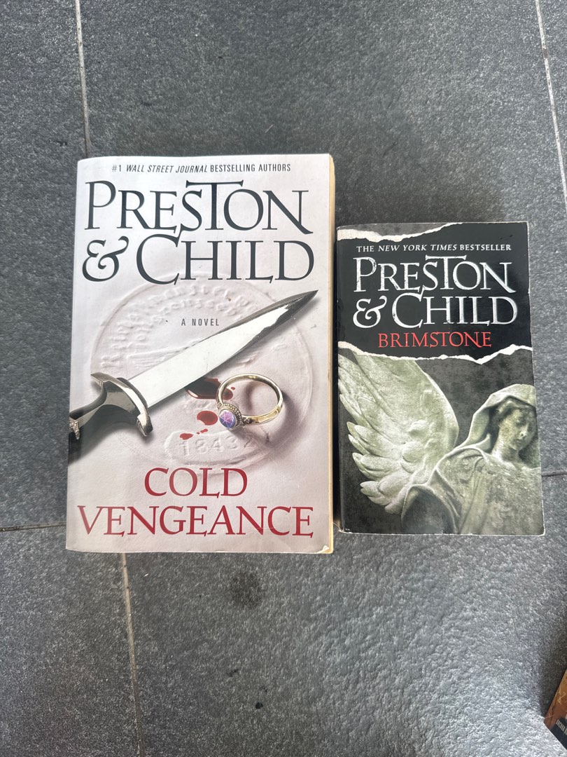 Preston & Child Books - Cold Vengeance & Brimstone, Hobbies & Toys ...