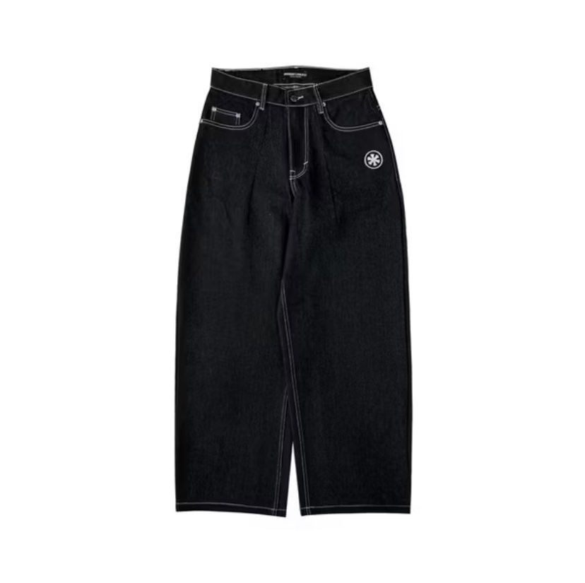 raw denim baggy moodday project, Men's Fashion, Bottoms, Jeans on Carousell