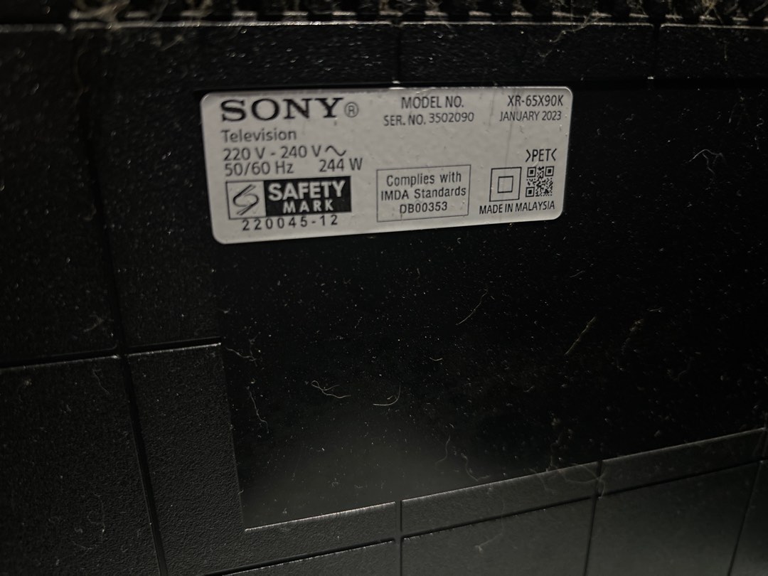 Sony XR-65X90K 65-inch 4K Smart TV, TV & Home Appliances, TV ...