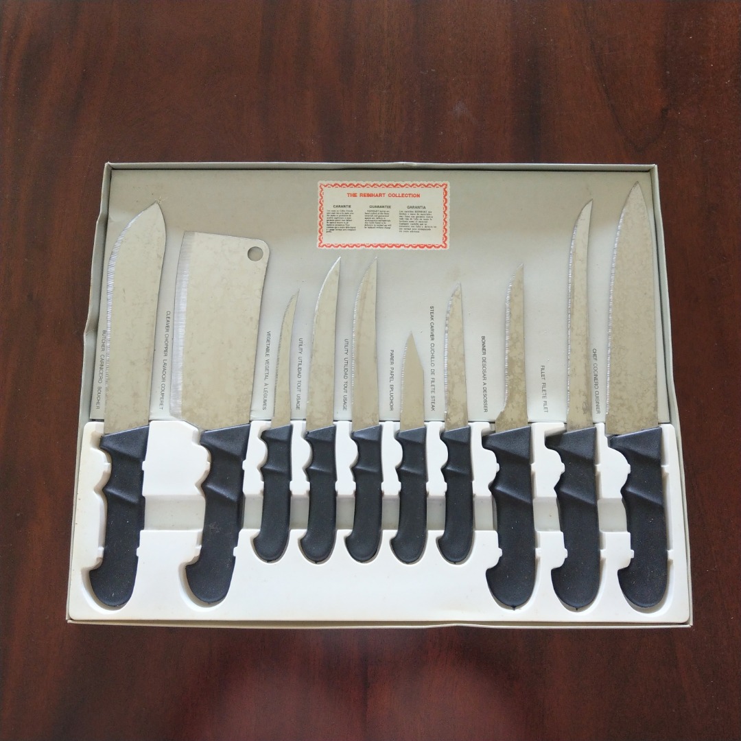 THE REINHART COLLECTION 手工製造 不鏽鋼 刀組 刀具 菜刀 牛排刀 料理刀 水果刀 主廚刀, 家具及居家用品, 廚具和 ...