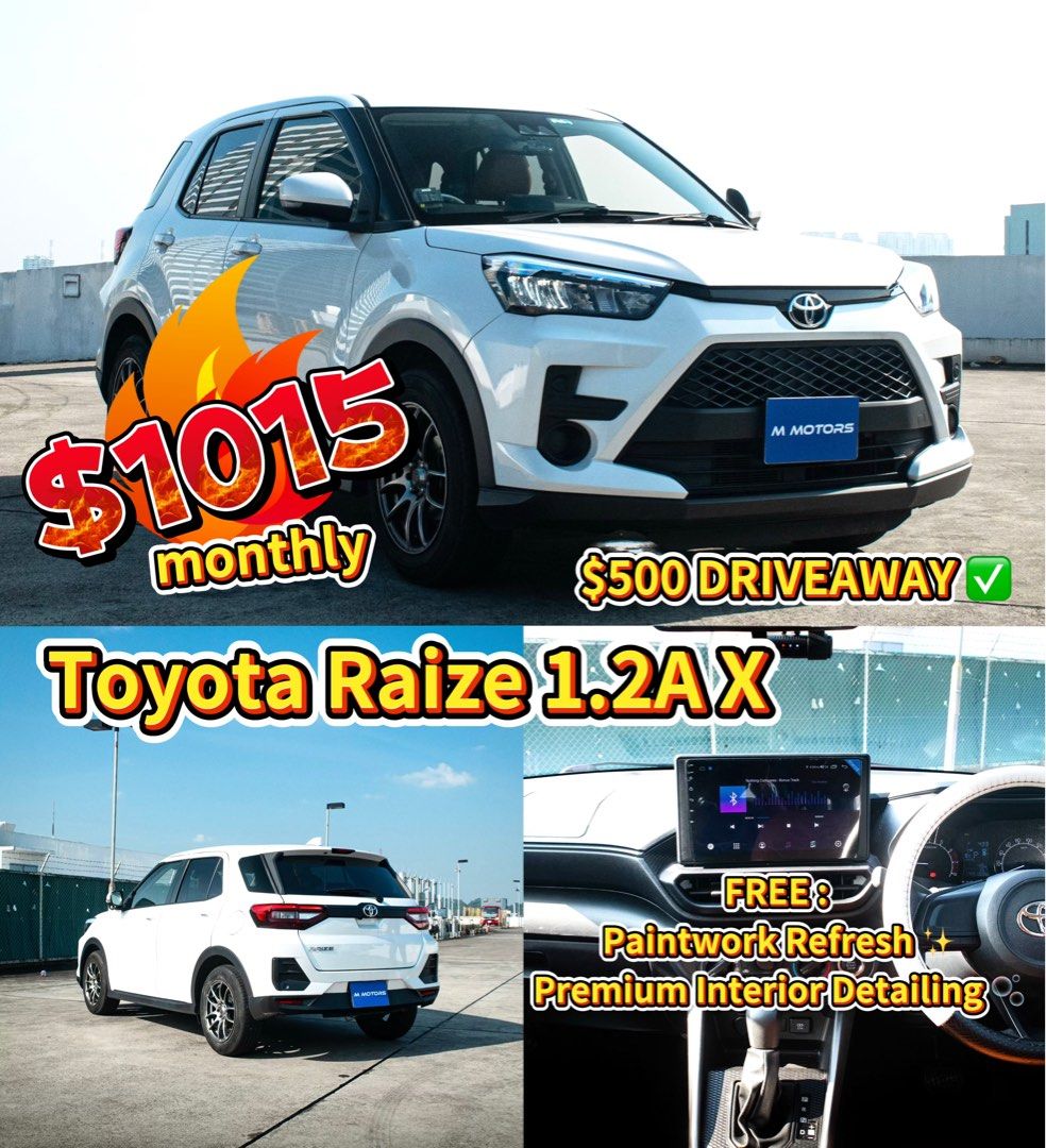 Toyota Raize 1.2 X (A), Cars, Used Cars on Carousell