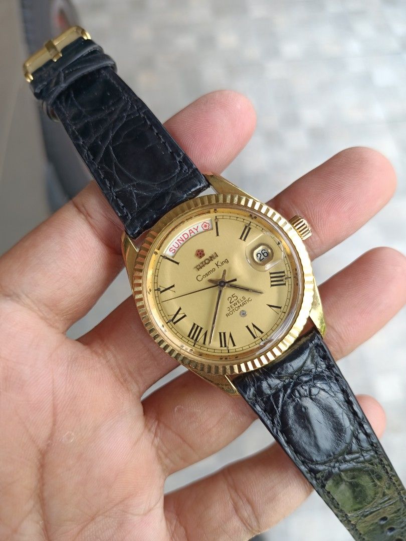 Vintage watch Titoni President day date automatic, Men's Fashion ...