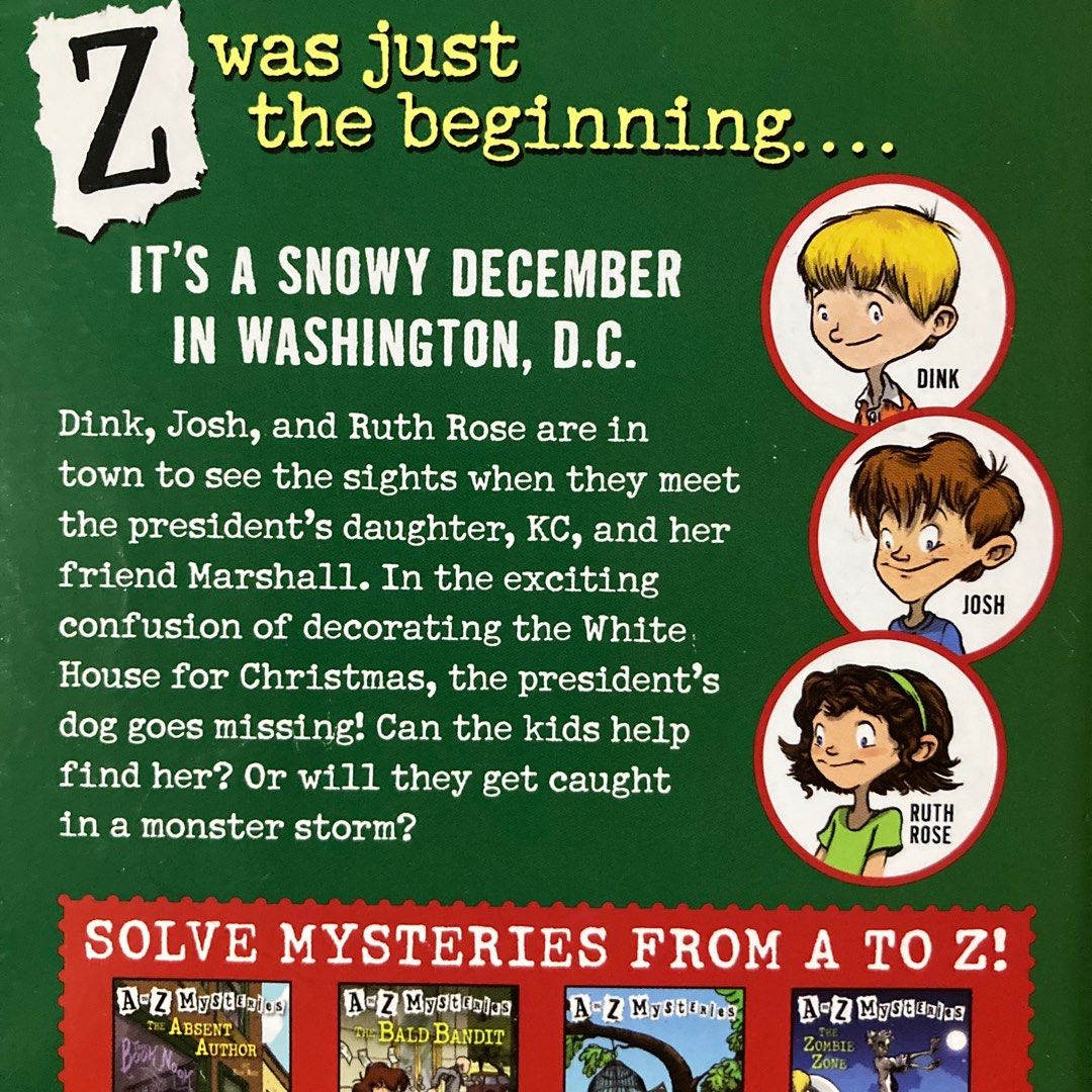 White House White-Out by Ron Roy (A to Z Mysteries Super Edition 3 ...
